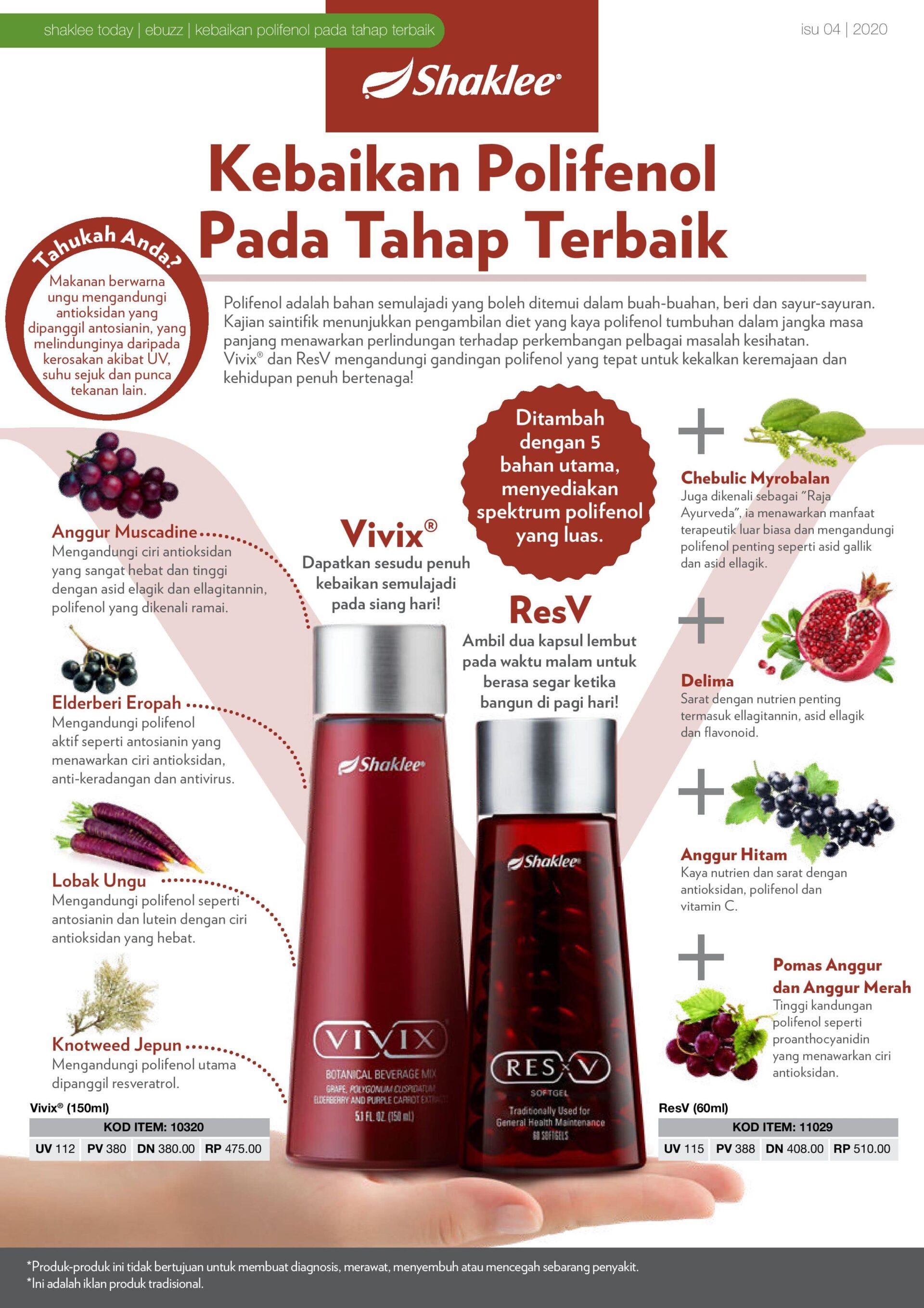 Vivix Shaklee: Keistimewaan, Khasiat & Manfaat VIVIX